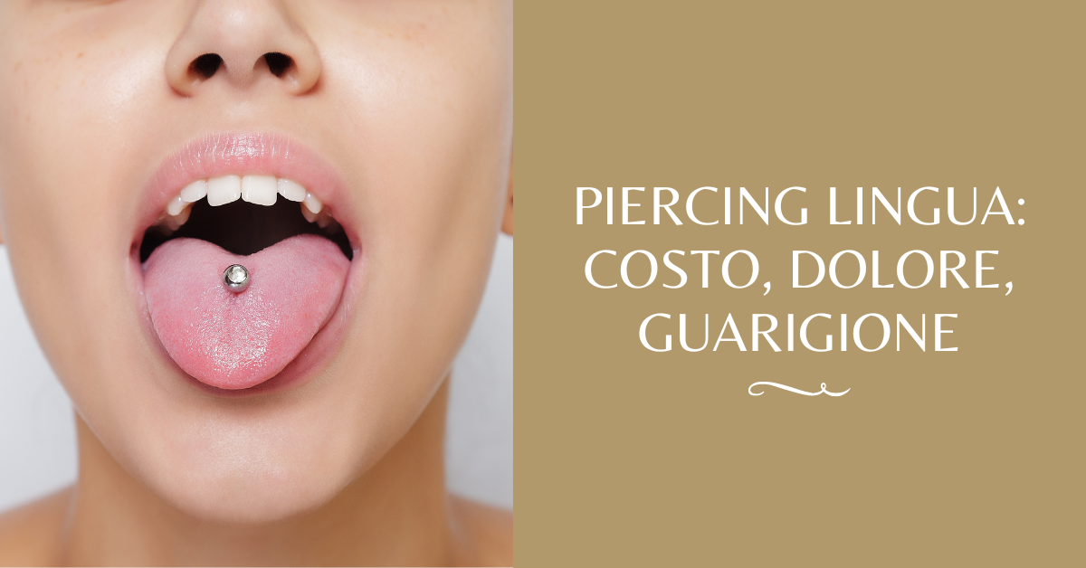 Piercing Lingua: dolore, guarigione, tipi di gioielli – Piercing Opale